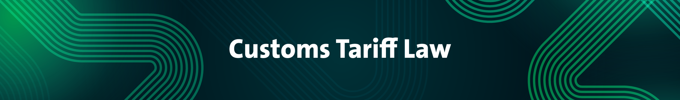 Customs Tariff Law | IMOF